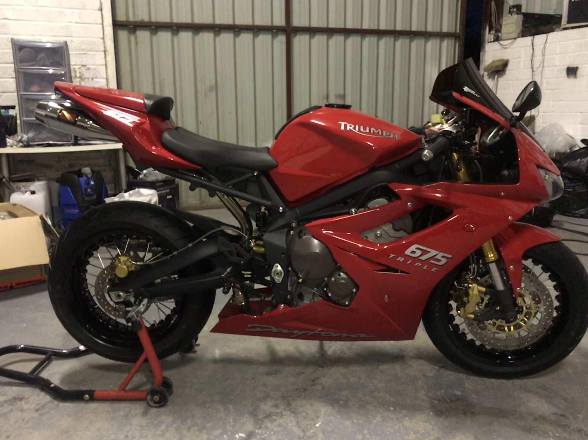 My 2007 Daytona 675 Build - Competition Werkes Exhaust , Kineo Wheels ...