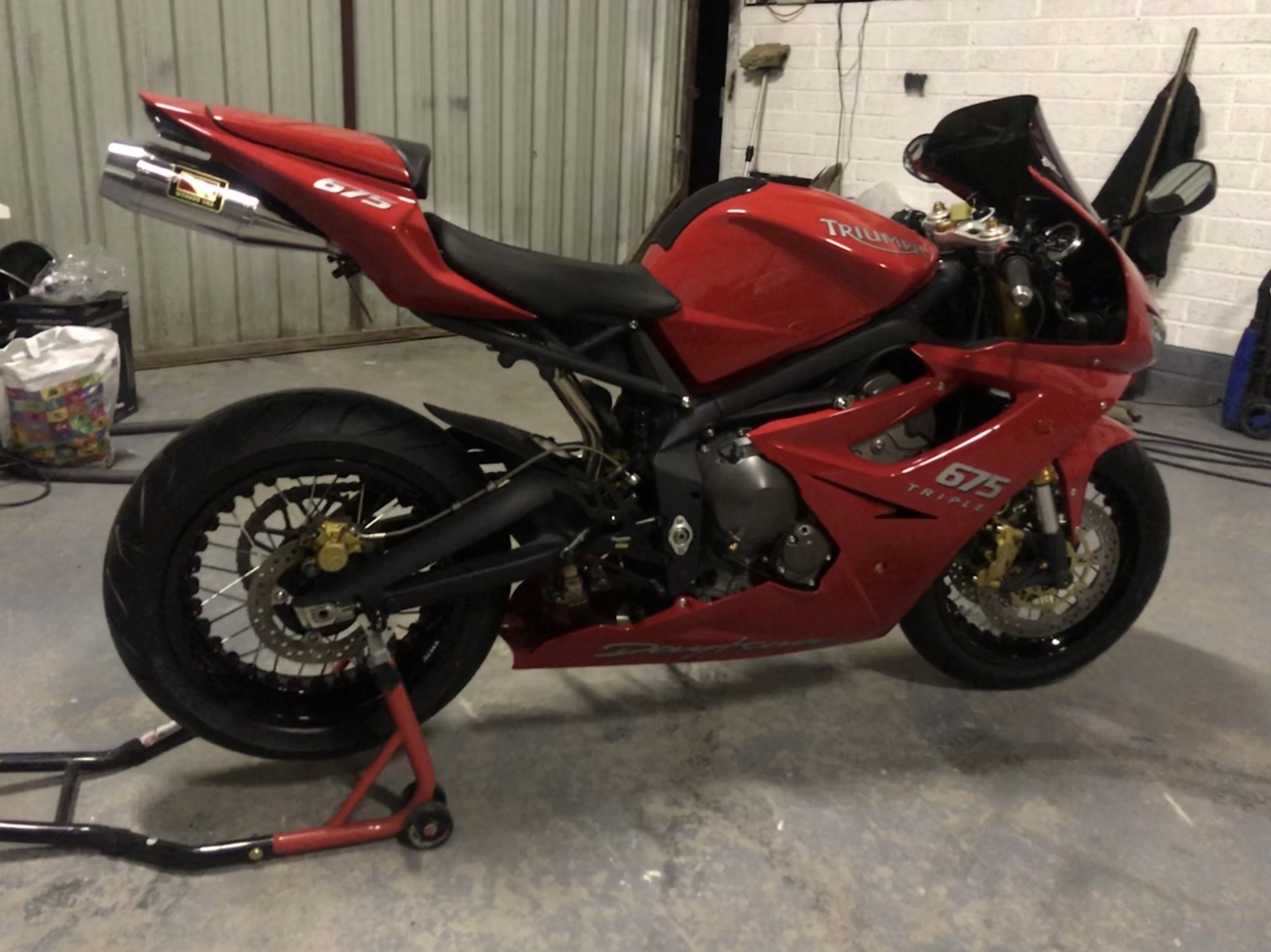 My 2007 Daytona 675 Build - Competition Werkes Exhaust , Kineo Wheels ...